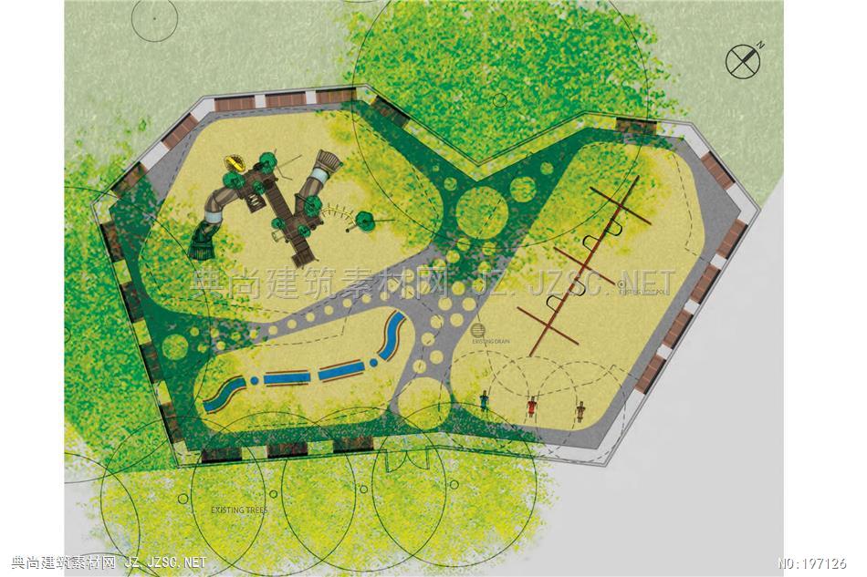 林下儿童活动场地 Blackwell park Playground by Future GreenJPG图片 新锐单体建筑设计免费下载JPG图片